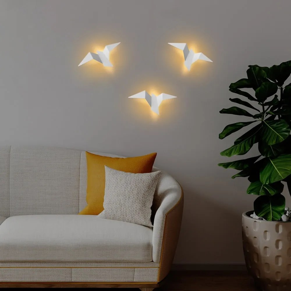 Bílé LED nástěnné svítidlo Pacali – Opviq lights