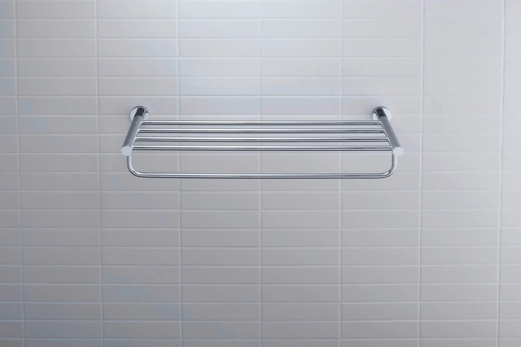 Duravit D-Code police na ručníkyChrom - integrovaná tyč na ručníky
