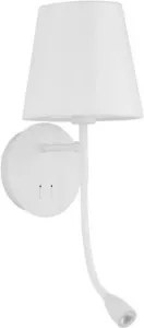 Nástěnné svítidlo NOVA LUCE NIA E27 + LED na čtení 3000K 9182371 bez žárovky