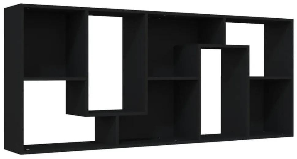 Petromila Knihovna černá 67 x 24 x 161 cm kompozitní dřevo