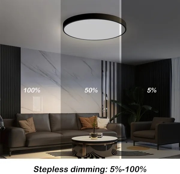 Brilagi-LED Stmívatelné svítidlo POOL SMART LED/60W/230V 50 cm Wi-Fi Tuya+DO čer