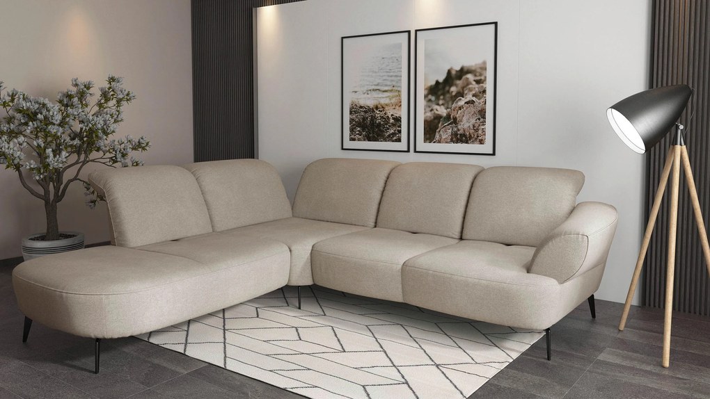 XXXLutz ROHOVÁ SEDAČKA, textil, béžová Sit & More - Sedací soupravy - 000144013284