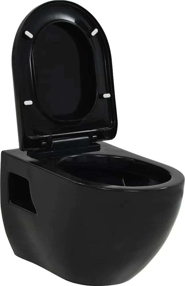 Závěsné WC keramické černé 143023