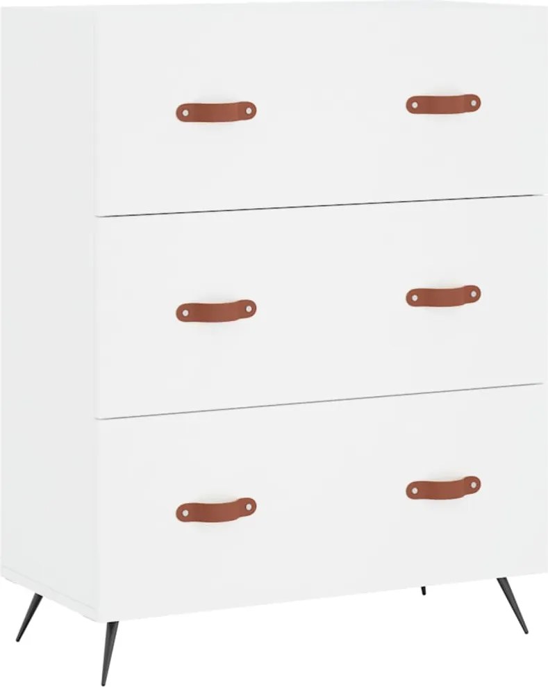 Skříň highboard bílá 69,5 x 34 x 180 cm kompozitní dřevo 3189349