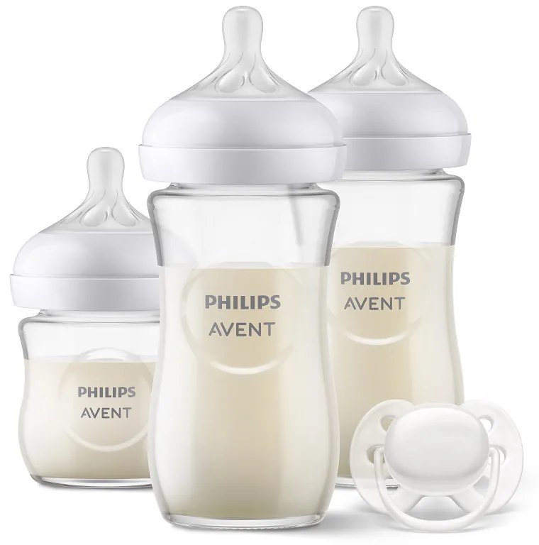 Philips AVENT Novorozenecká startovní sada Natural Response skleněná SCD878/11