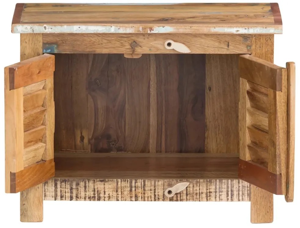 furniture-nabytek.cz - Masivní lavička Westhill z recyklovaného dřeva, lakovaná, vícebarevná