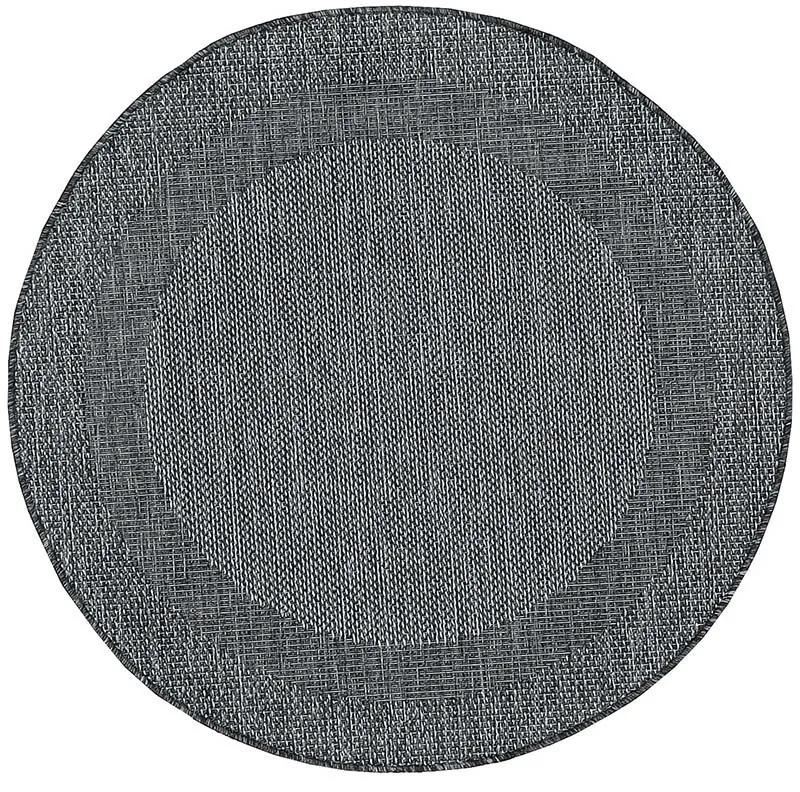 Koberce Breno Kusový koberec ADRIA 01/GSG kruh, Šedá, 120 x 120 cm