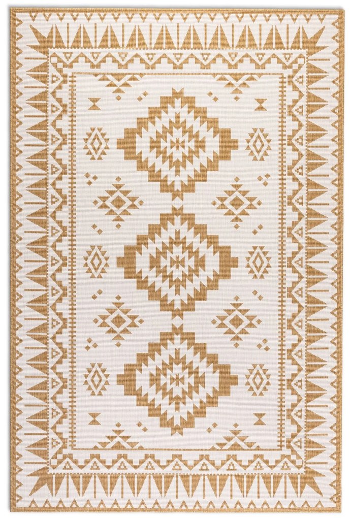 ELLE Decoration, Kusový koberec Gemini 106022 Ochre z kolekce Elle – na ven i na doma, 80x150, žlutá, chodba / předsíň