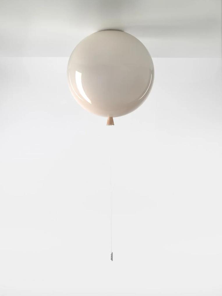 Brokis PC876 Memory, stropní svítící balonek ze světle růžového skla, 1x15W, prům. 40cm