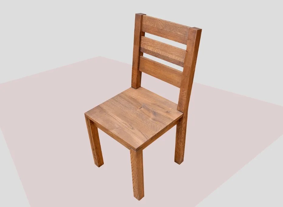 Masivní dubová židle Model 1