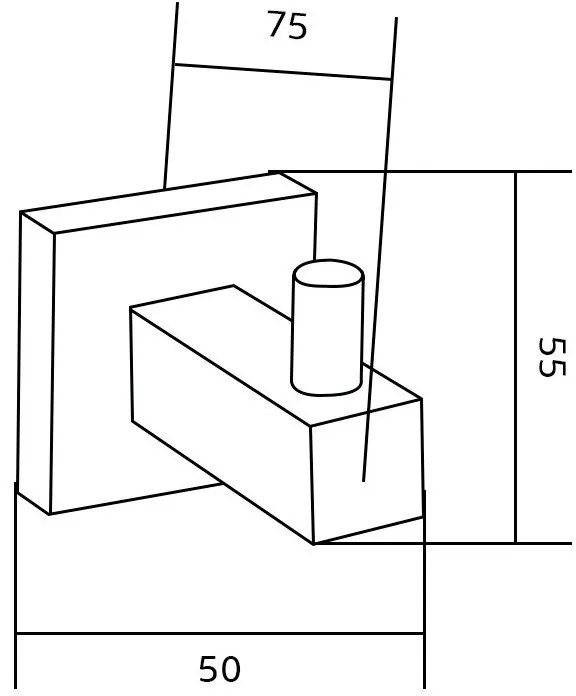 Věšák na ručníky MEXEN zlatý