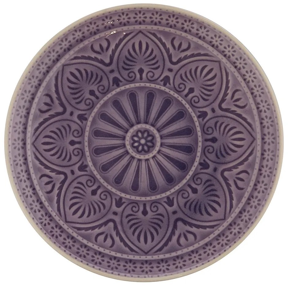 SUMATRA Talíř 21 cm - fialová