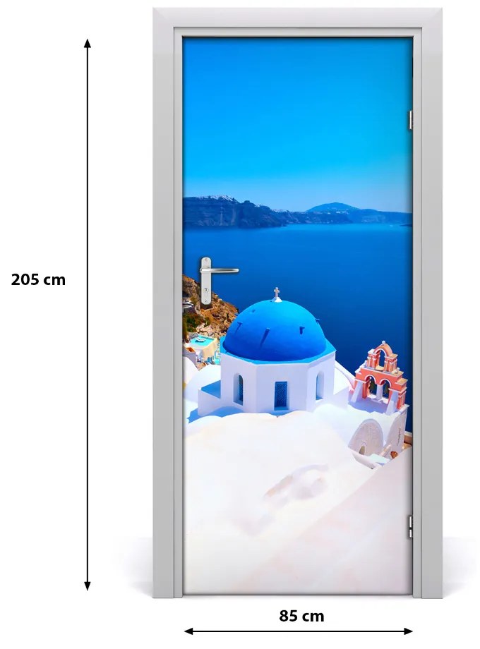 Fototapeta samolepící na dveře Santorini Řecko 85x205 cm