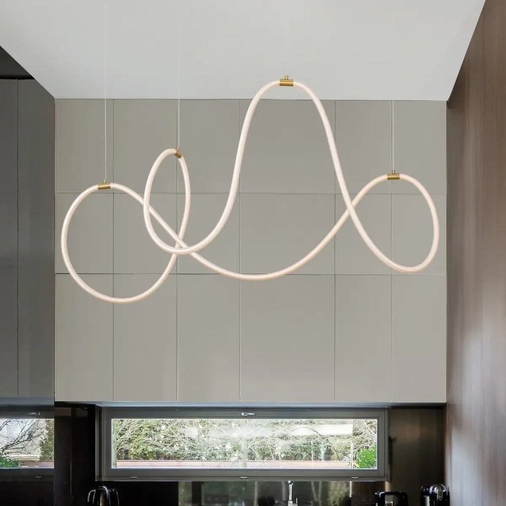LED lustr Cerelia 150 zlaté