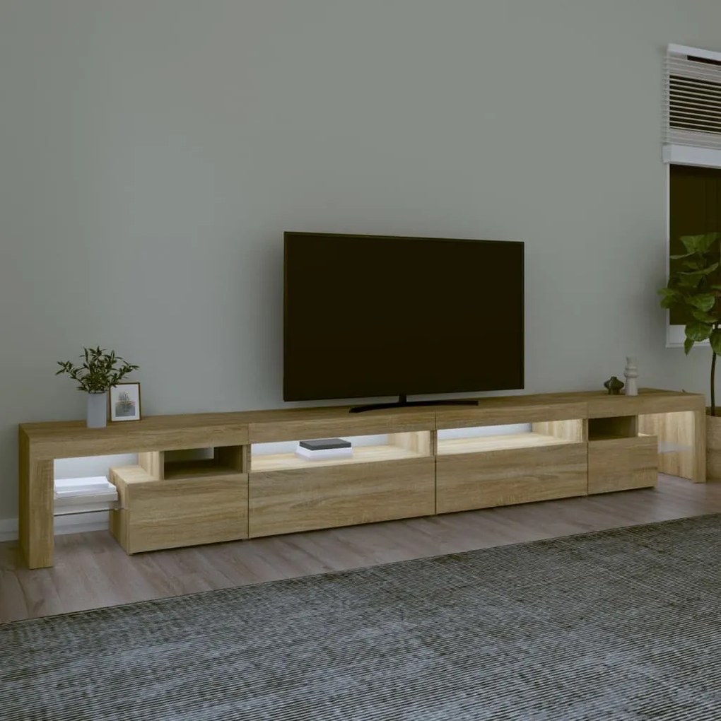 TV skříňka s LED osvětlením sonoma dub 290 x 36,5 x 40 cm 3152804