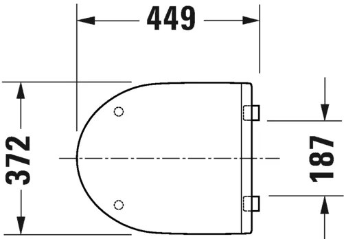 Duravit No.1 - WC sedátko, bílá 0020710000