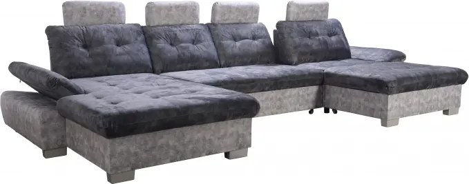 Sedací souprava DIOR U, šedá (AN 5077/5075)