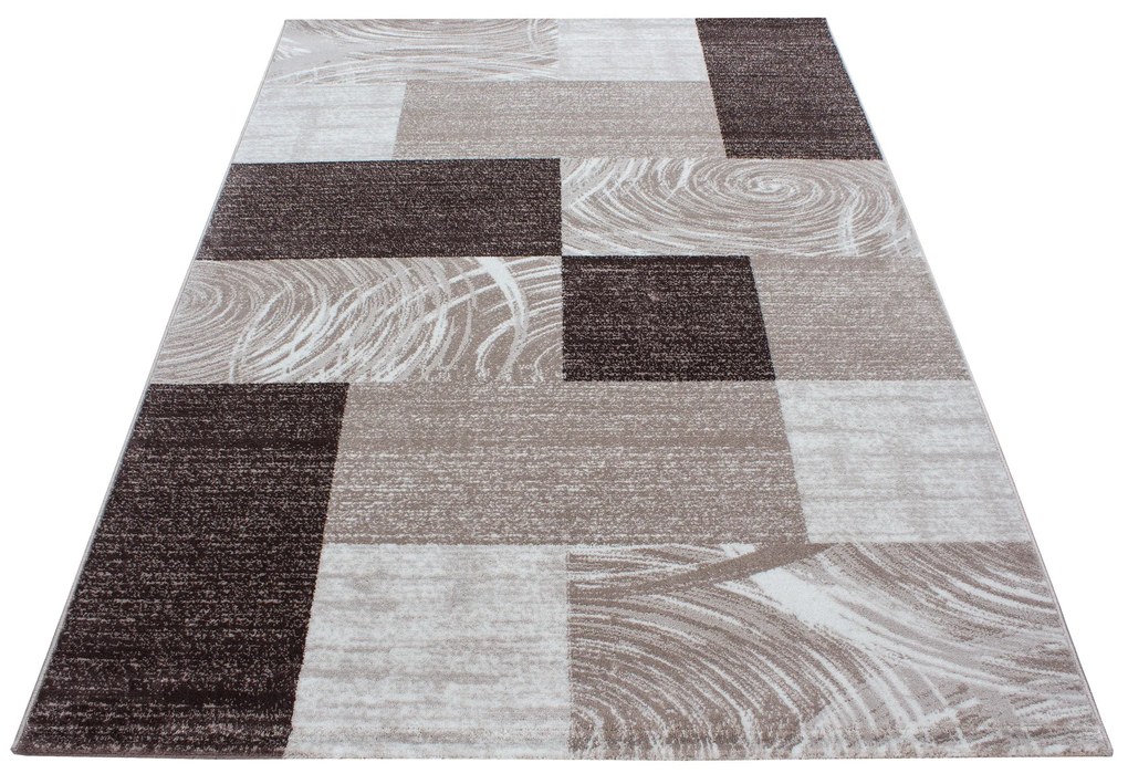 Ayyildiz, Kusový koberec Parma 9220 brown, 120x170, hnědá, chodba / předsíň