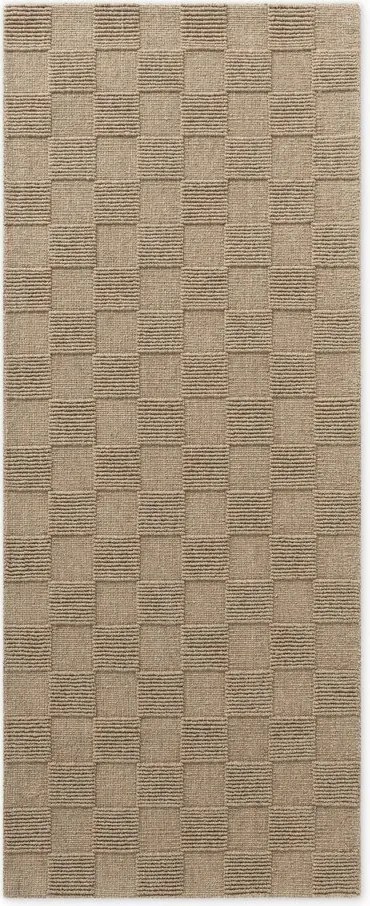 Hnědý ručně tkaný vlněný běhoun 80x200 cm Scala – Villeroy&Boch