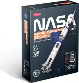 CubicFun 3D puzzle Raketa Apollo Saturn