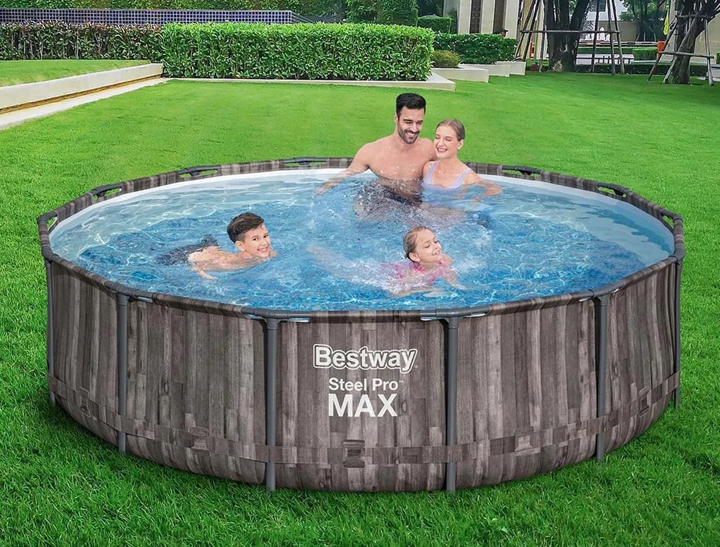 BESTWAY Steel Pro Max Bazén 427 x 107 cm, kartušová filtrace 5614Z