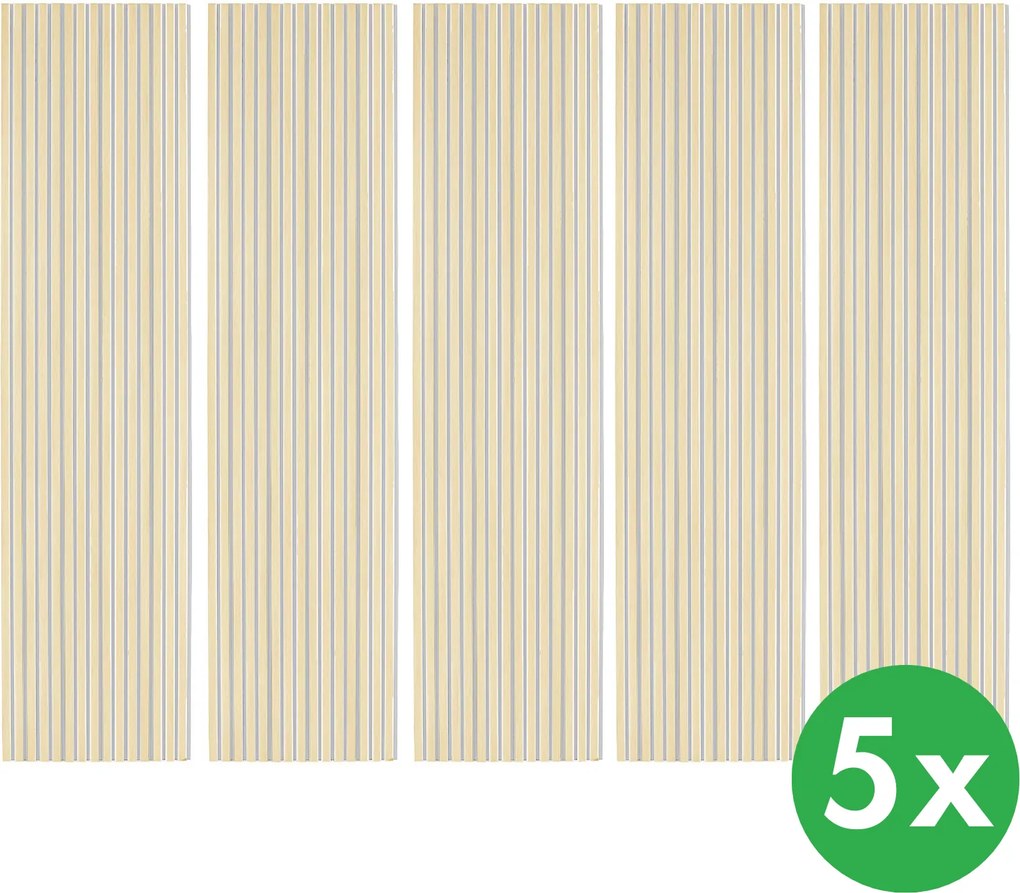 Dřevěný akustický panel, 2400 x 600 mm, B2BP001, balení 5 ks, bříza