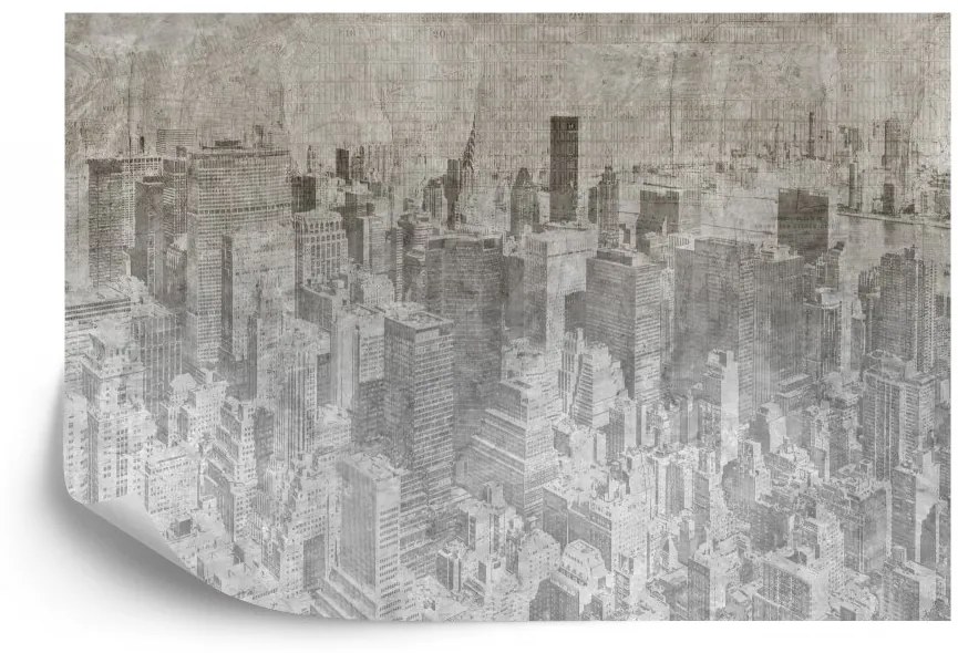 Fototapeta New York City Grunge I Mono Vliesová tapeta 90x60