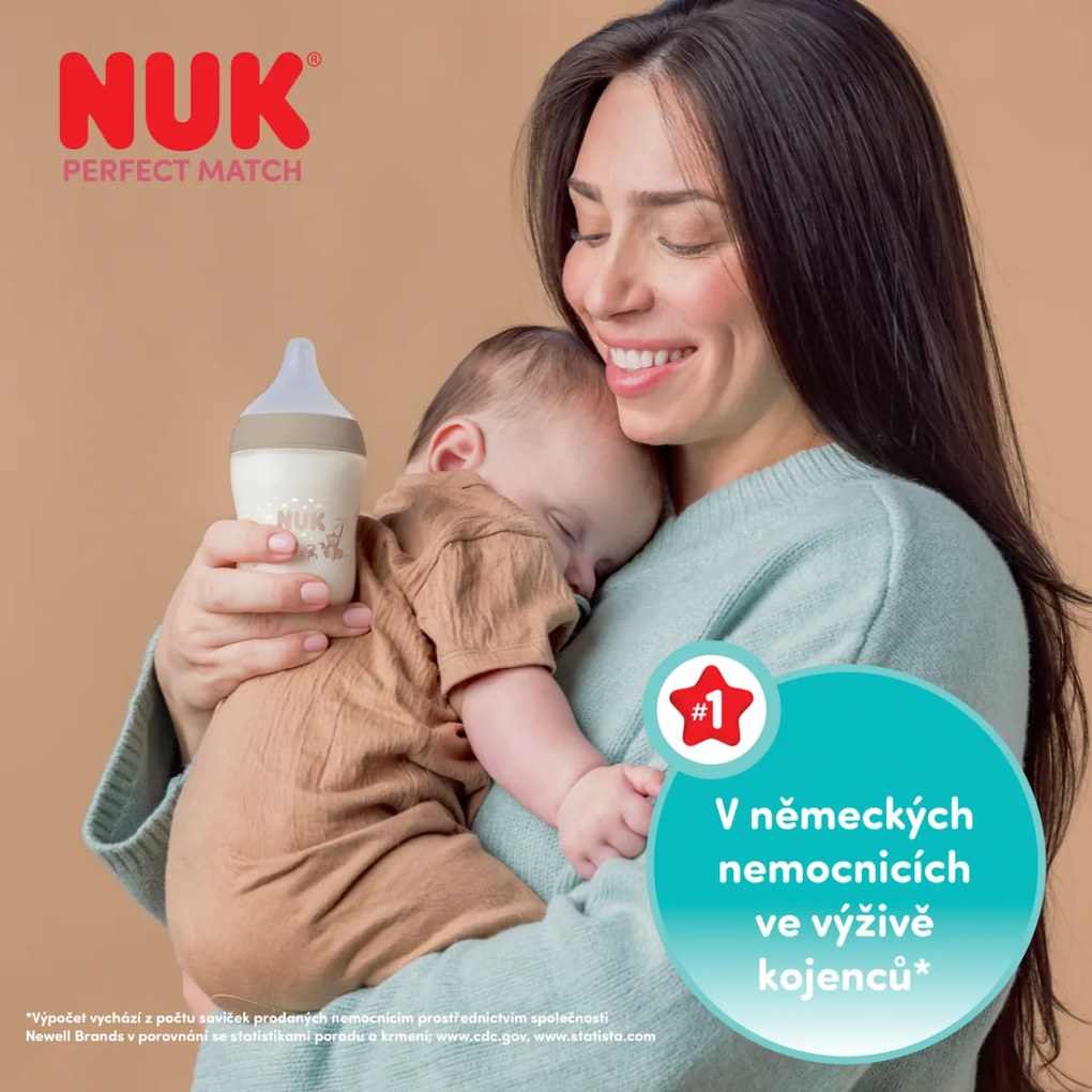 NUK Perfect Match savička vel M (3+m) 2 ks box
