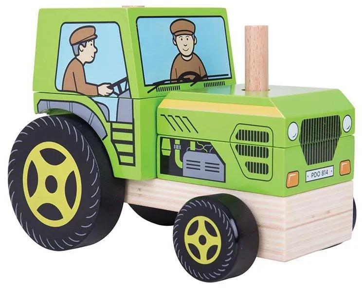 Bigjigs Toys Bigjigs Baby Nasazování traktor