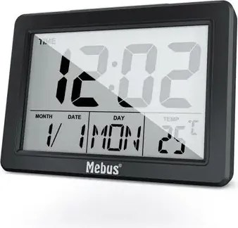 Mebus 25739 Quartz Alarm Clock / Budík / 3 x AAA