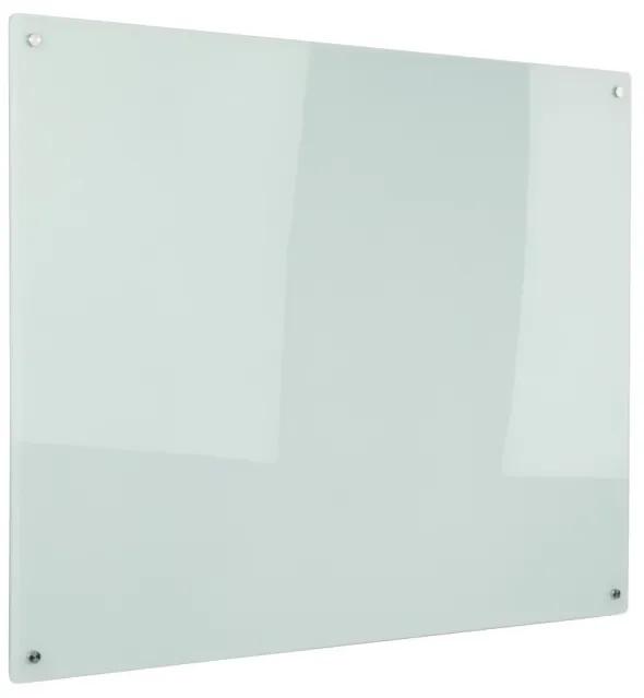 B2B Partner Skleněná magnetická tabule na zeď, bílá, 700 x 500 mm