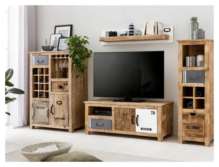 Massive home | TV stolek z mangového dřeva Grayson