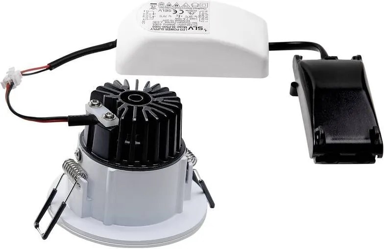 LA 114441 PATTA-F zápustná stropní kruhová bílá 230V/500mA 9W 38° IP65 3000K - BIG WHITE (SLV)
