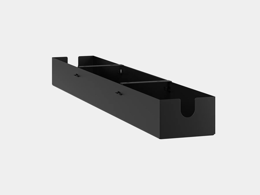 Organizér kabelů pod stůl Bílá / Velký (100 cm)