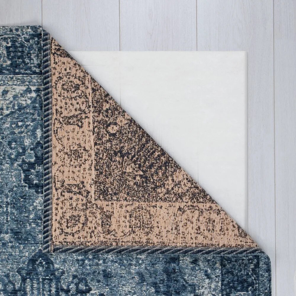 Flair Rugs, Běhoun Manhattan Antique Blue, 60x230, modrá, chodba / předsíň