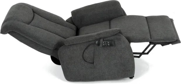 Polohovací křeslo šedé, elektrické TV-L8963 GREY2