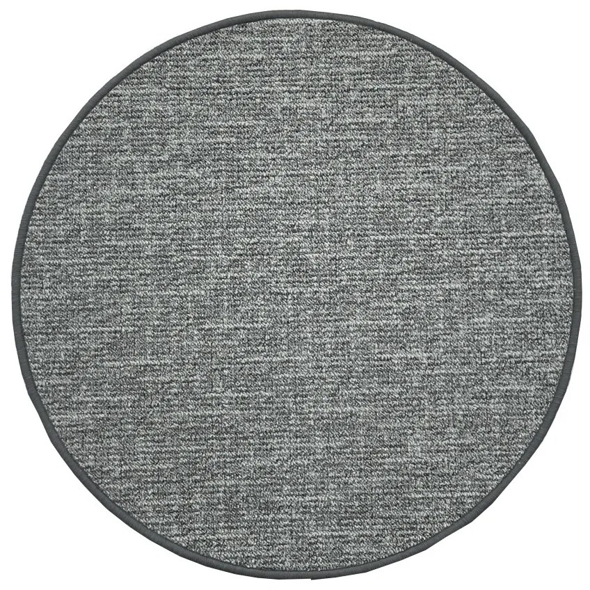 Vopi, Kusový koberec Alassio šedý kruh, 67x67 (průměr) kruh, šedá, chodba / předsíň