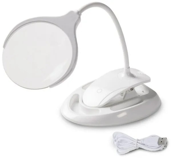 VELAMP LE008 Stolní lampa s osvětlením a lupou