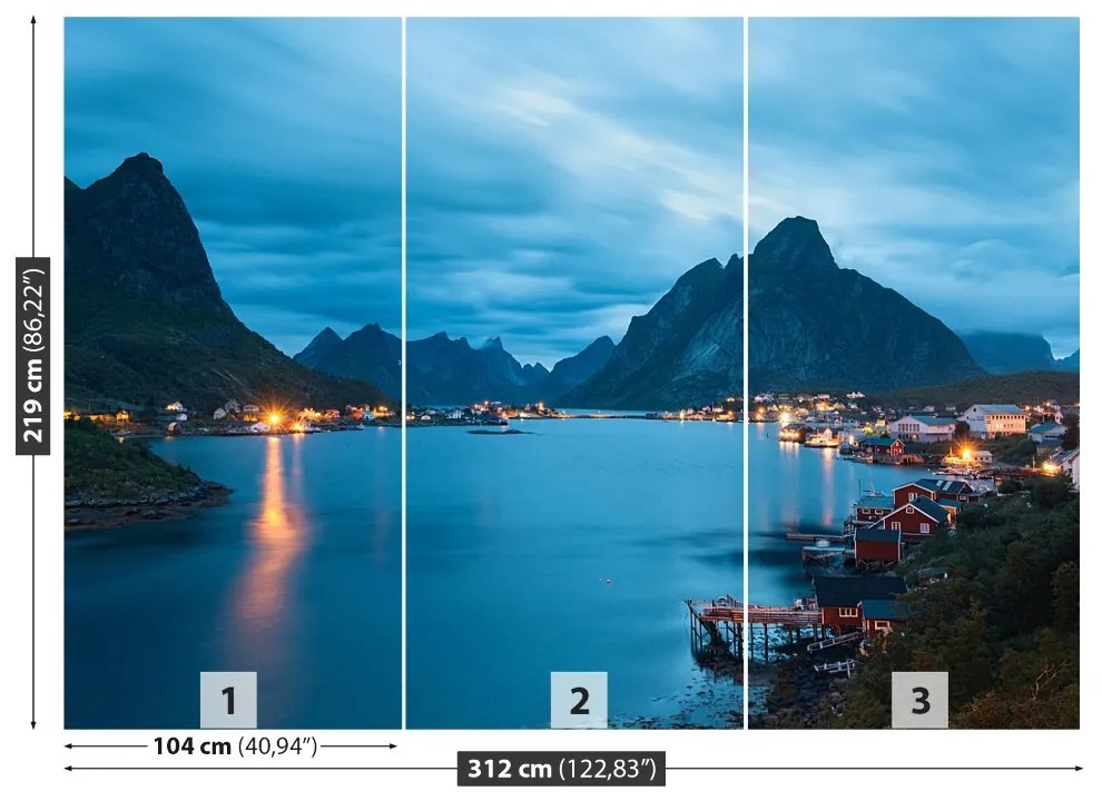 Fototapeta Lofoten ostrovy 104x70