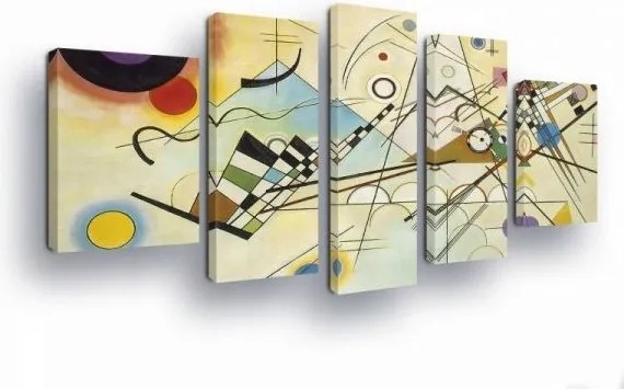 Obraz 170x100 Abstrakce moderní umění geometrie exprese Kandinsky barva