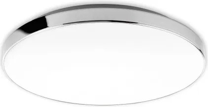 Stropní LED svítidlo BRILONER průměr 35,5cm 18W IP44 bílé-chrom 3351216