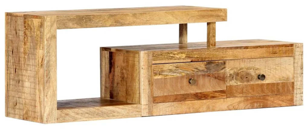TV stolek 120 x 30 x 40 cm masivní mangovníkové dřevo 248099