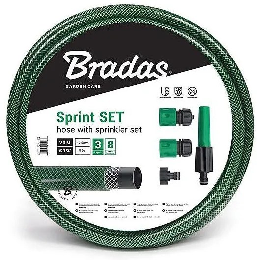 Hadice zahradní BRADAS SPRINT SET 1/2" 20m