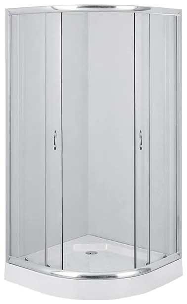 A-Interiéry Sprchový kout - čtvrtkruh Florencie 651K (90x90x185 | R 55 cm | Mat) - florencie_651k