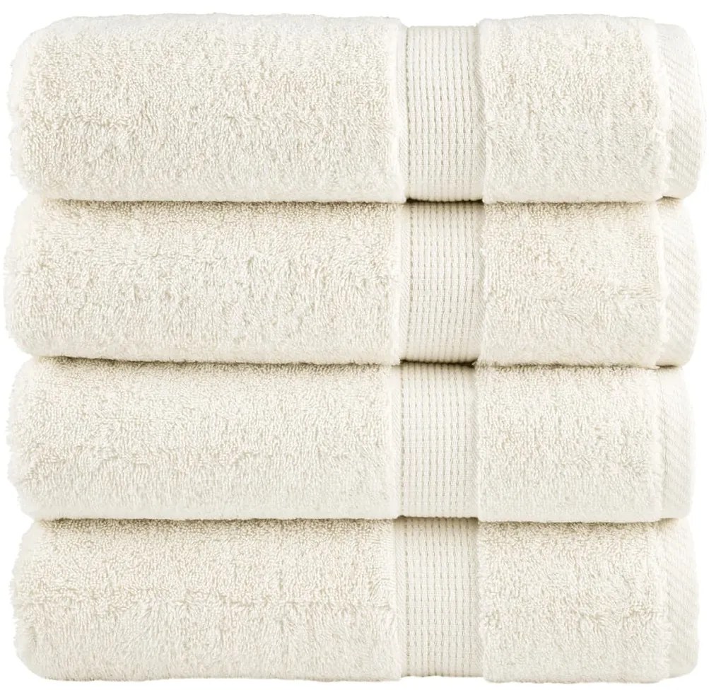 Prémiové osušky SOLUND 4 ks krémové 100x150 cm 600 g/m² 137480