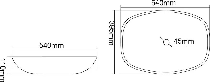 Skleněné umyvadlo v petrolejové barvě 54x39,5 cm Kvaore – Sapho