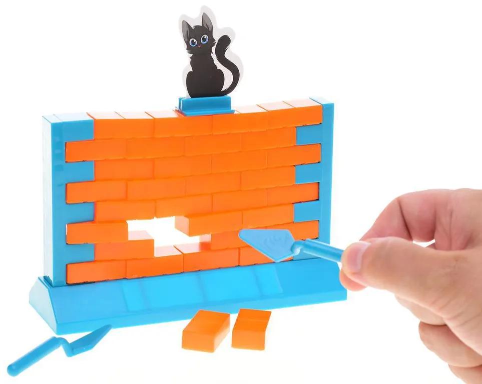 Společenská hra "Kočka na zídce" 15x14 cm