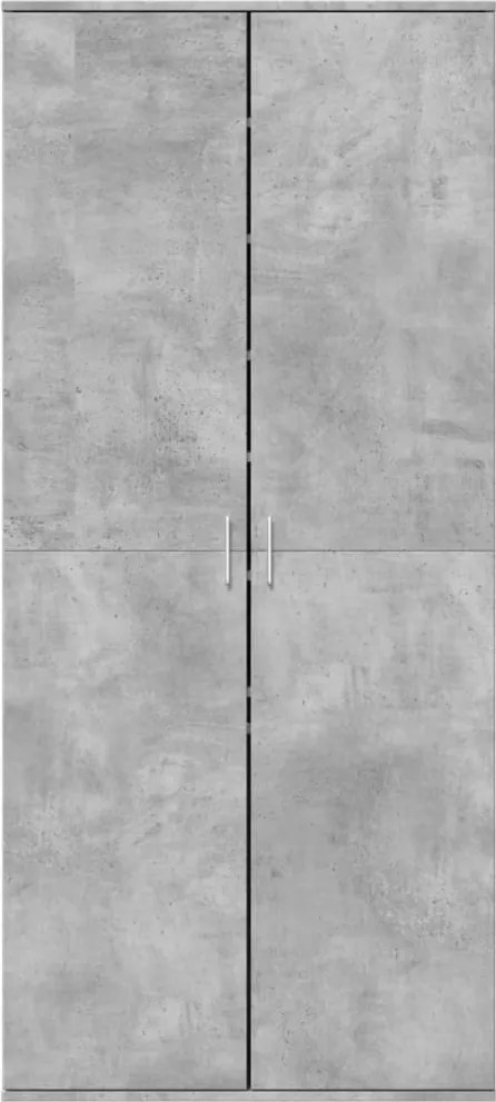 Botník betonově šedý 80 x 39 x 178 cm kompozitní dřevo 3276675