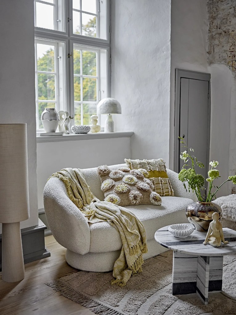 BLOOMINGVILLE Konferenční stolek ROSITO bílý mramor Ø61 cm 82065380