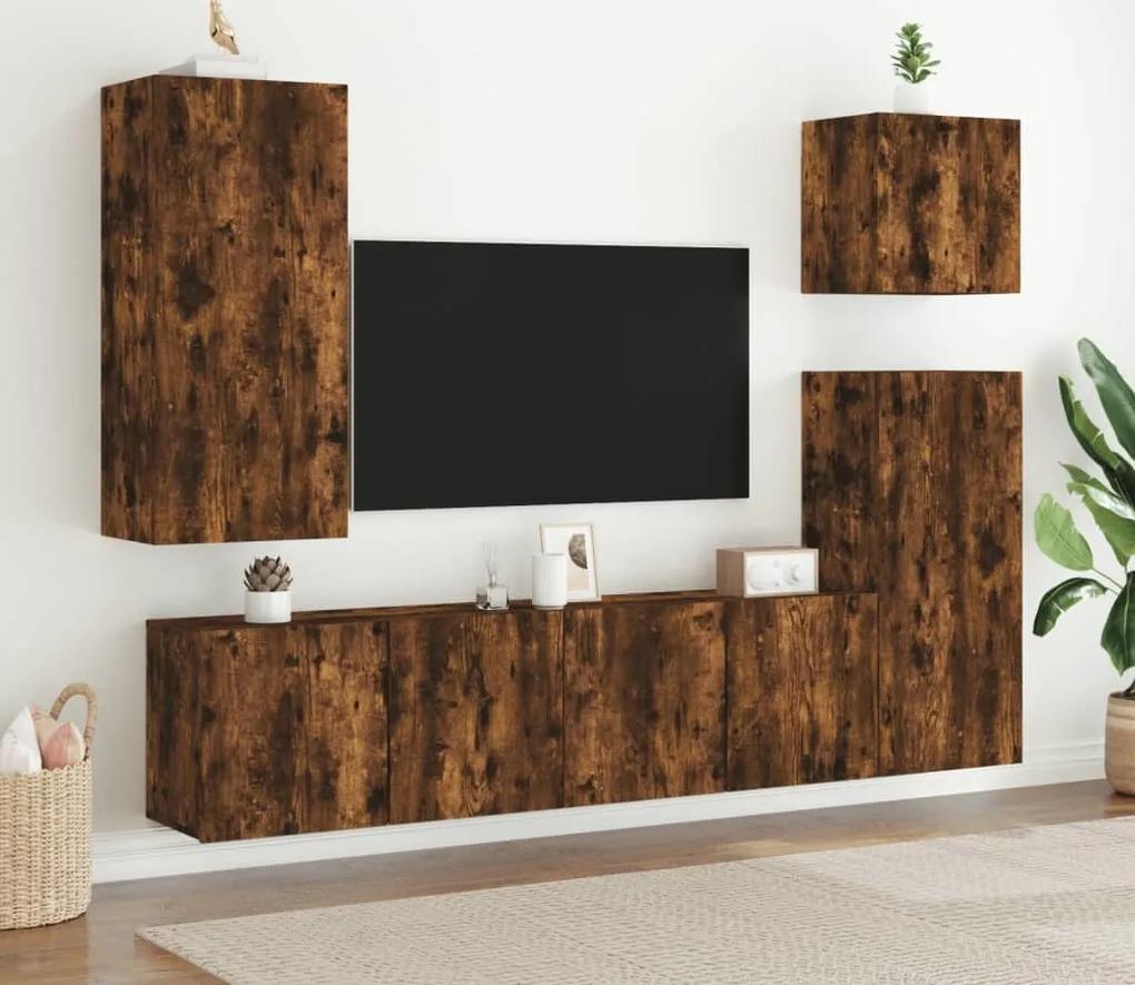 vidaXL Nástěnná TV skříňka 40,5x30x90 cm kompozitní dřevo [836928] Barva: Bílá